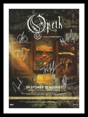 OPETH ENTIRE BAND AUTOGRAPHED SIGNED & FRAMED PHOTO PRINT | eBay UK