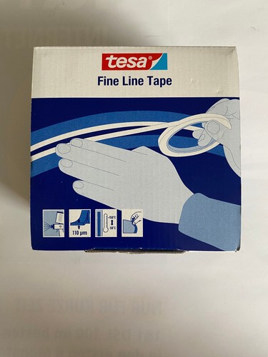 tesa 4174 PVC-Fineline-Maskierband 6 mm breit x 33 Meter Lang (VE 11 ...
