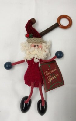 Holiday Plush Figurine on Spring - Santa | eBay