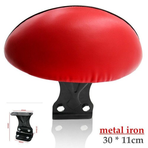Universal Refit Motorcycle Scooter Sponge Cushion Seat PU Red Backrest ...