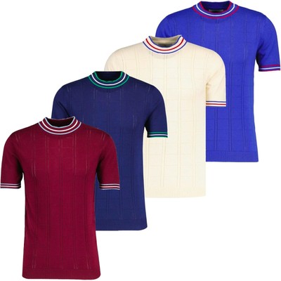 NEW MADCAP MOD RETRO 60s SHORT SLEEVE Pointelle Turtleneck Jumper ...