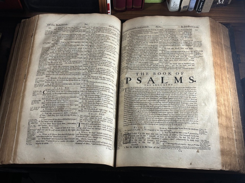 Dutch Pirated KJV Folio Bible 1708, Original Brass Work And 5 Maps By J ...