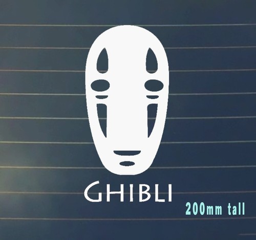 No Face sticker decal Studio Ghibli, Spirited away Bumper White Vinyl ...