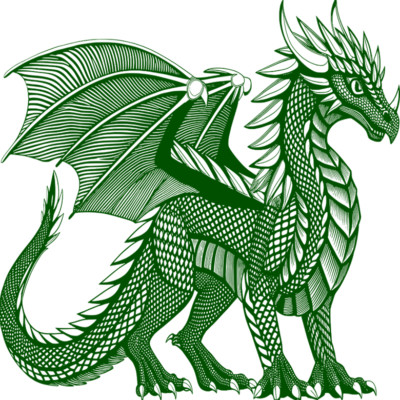 30 Custom Green Fantasy Dragon Personalized Address Labels | eBay