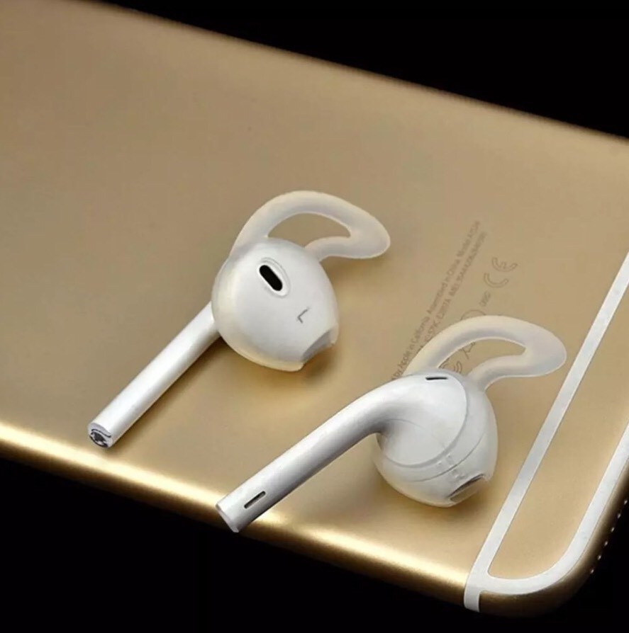 2 Clear Silicone Earpods Cover Ear hook for iPhone Apple Earphone ...