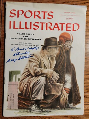 George Ratterman, Autographed Sports Illustrated Magazine, October 8 ...