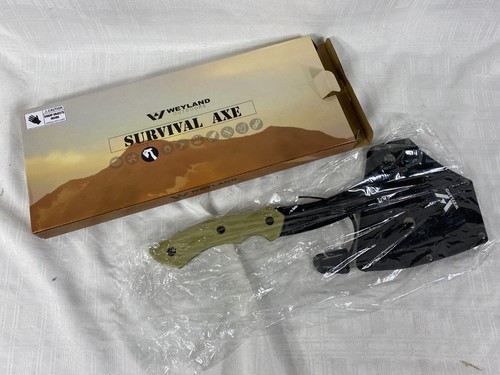 WEYLAND Survival Hatchet & Camping Axe with MOLLE Sheath New in Box ...