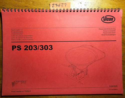 Vicon PS202 PS302 Series 75252-11 Production Year 2005 Spreader Parts ...