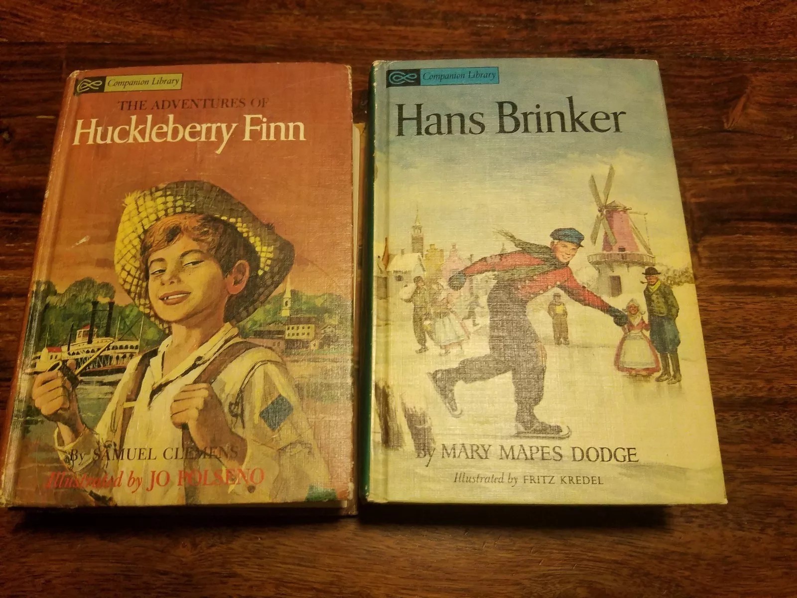 Companion Library Two-sided Books Huckleberry Finn/Tom Sawyer Heidi ...