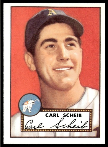 1983 Topps 1952 Reprint Series Carl Scheib Philadelphia Athletics #116 ...