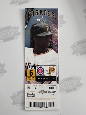 2010 Chicago Cubs at Pittsburgh Pirates Ticket 5/6/10 | eBay