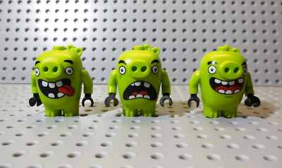 Lego Angry Birds Piggy 1, Piggy 2 & Piggy 3 Minifigures ang002, ang010 ...