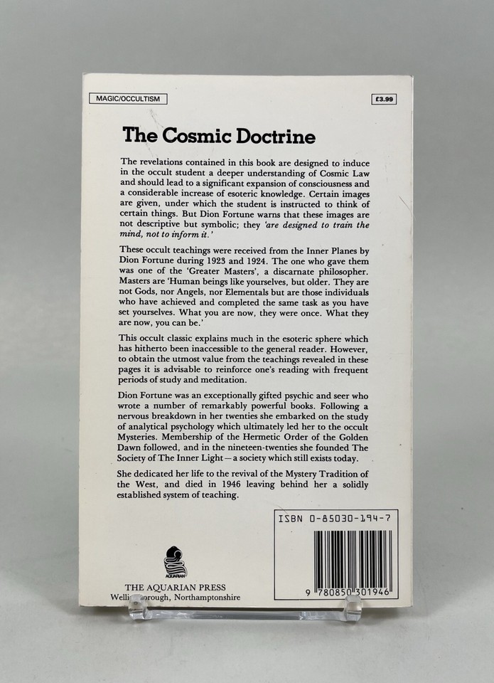 Cosmic Doctrine Dion Fortune PB Creation Of the Universe Human ...