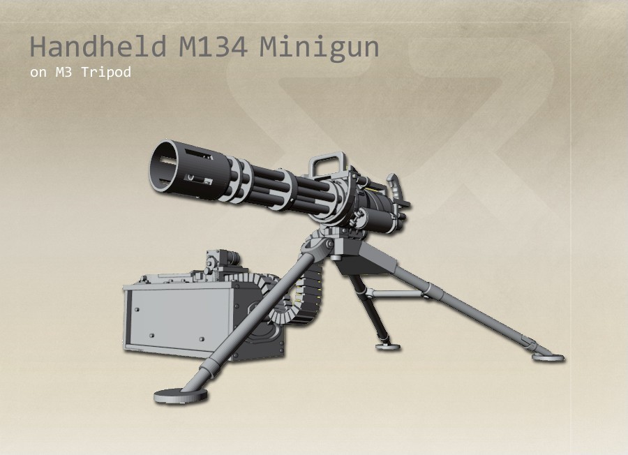 M134 Minigun on Tripod - 1/35, 1/32, 1/24, 1/18, 1/16 resin model | eBay