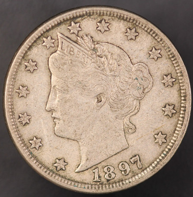 1897 LIBERTY V NICKEL FRESH FROM ORIGINAL COLLECTION -LOT CC-140 | eBay