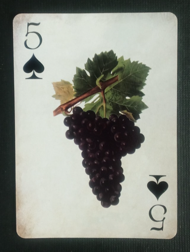 Masterpiece Playing Card Botanical Grapes (B) 5 Spades | eBay Australia