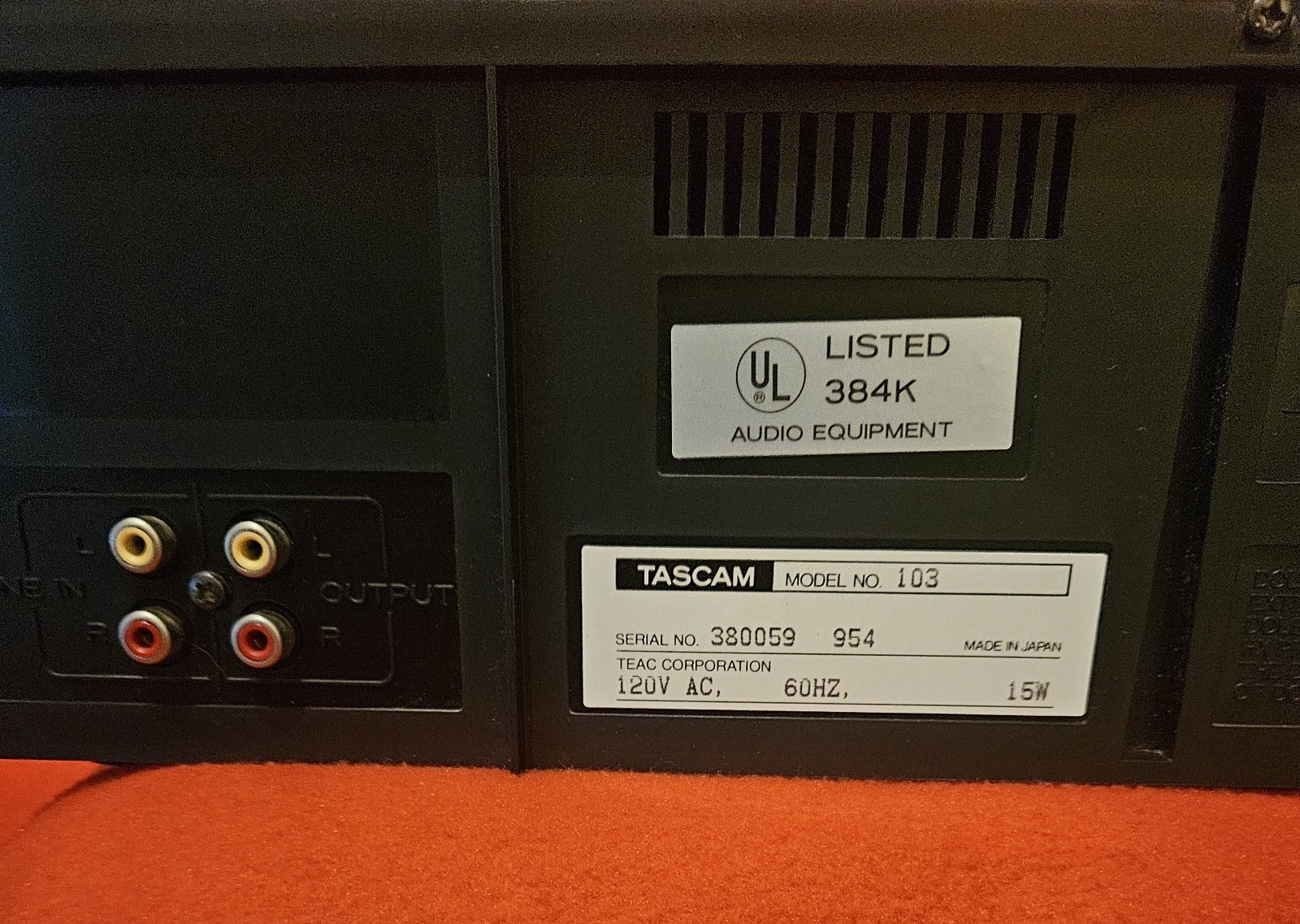 Tascam 103 Pro Cassette Deck | eBay