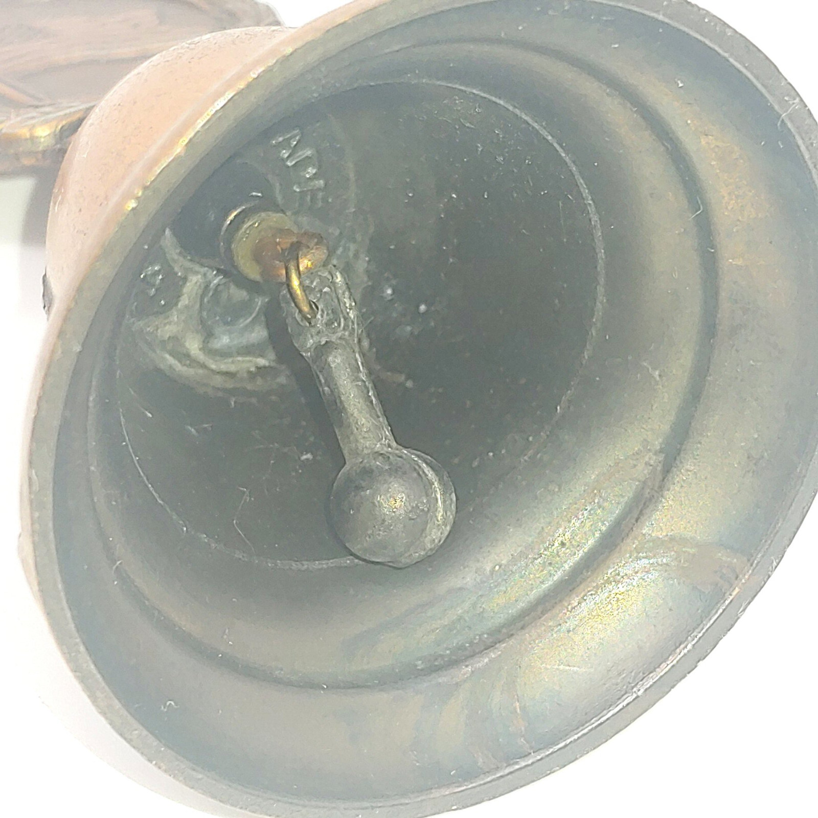 Vintage Miniature Replica Liberty Bell and Flag Bison Metal Bell Ringer ...