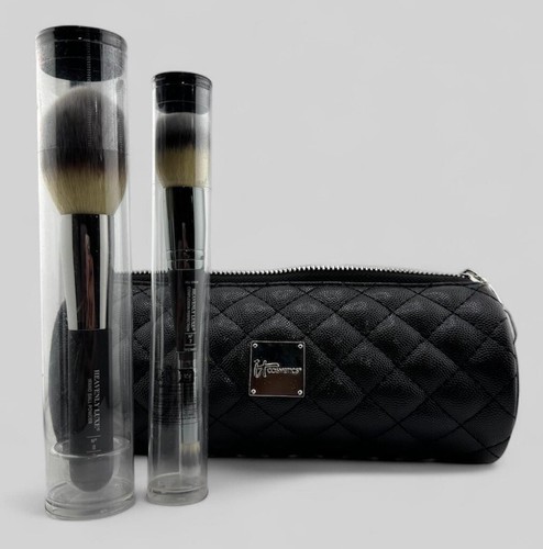 IT Cosmetics special edition Holiday 2-pc Luxe brush set w/Makeup case | eBay