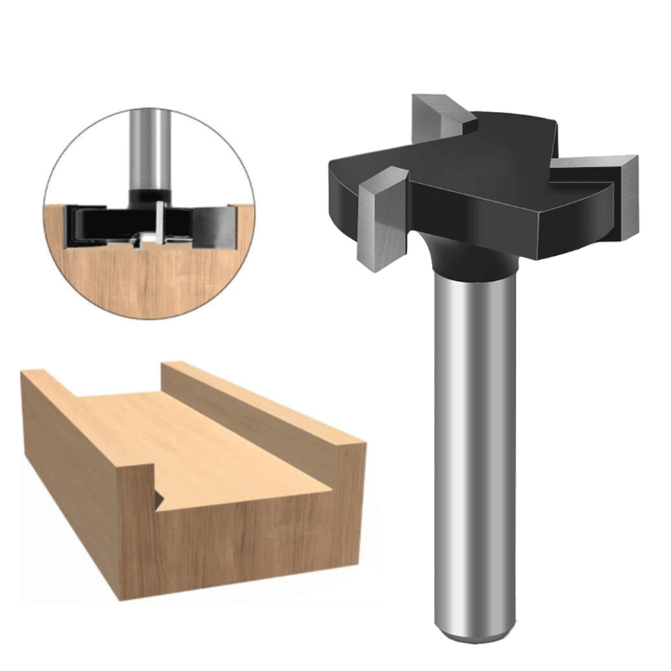 Surfacing Router Bit 1/4 inch Adapter Slab Flattening Router Bit ...