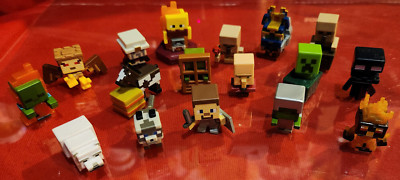 Mattel Minecraft Mini Figures lot 17 pcs | eBay