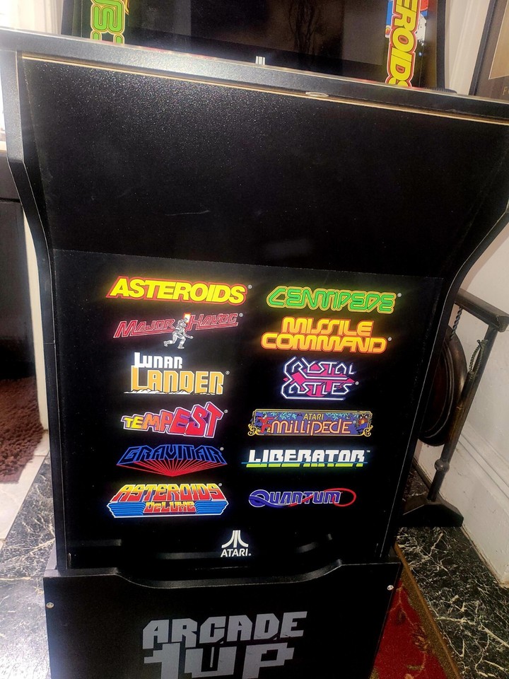 Arcade1Up Atari Deluxe 12-In-1 Arcade Machine with Riser. Asteroids ...