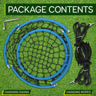 Web Chair Swing 35.5" Inch Hanging Netted Seat Kids Indoor Outdoor Yard ...