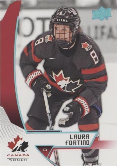 2019 Upper Deck Team Canada Juniors - Laura Fortino #55 Blue (RC) for ...