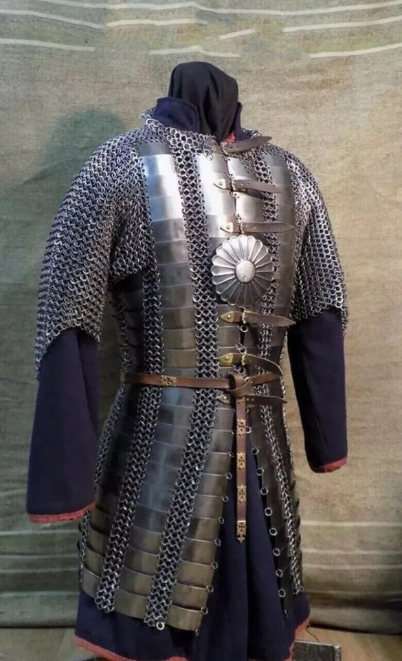 Medieval Full Body Plate Armour Chainmail Armor Lamellar Armor | eBay
