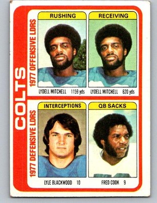 1978 Topps #502 Lydell Mitchell / Lyle Blackwood / Fred Cook TL, CL | eBay