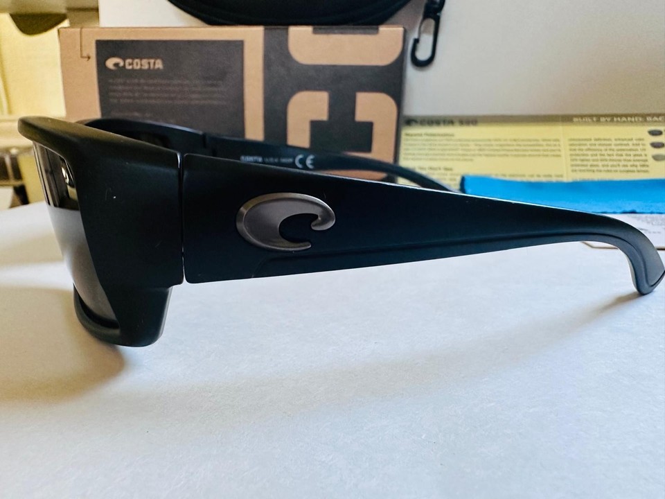 NEW - COSTA DEL MAR FANTAIL Blackout Frame 580P Polarized Sunglasses ...