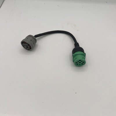 9-pin Gray to 9-pin Green for Caterpillar Service Cable Comm Adapter | eBay