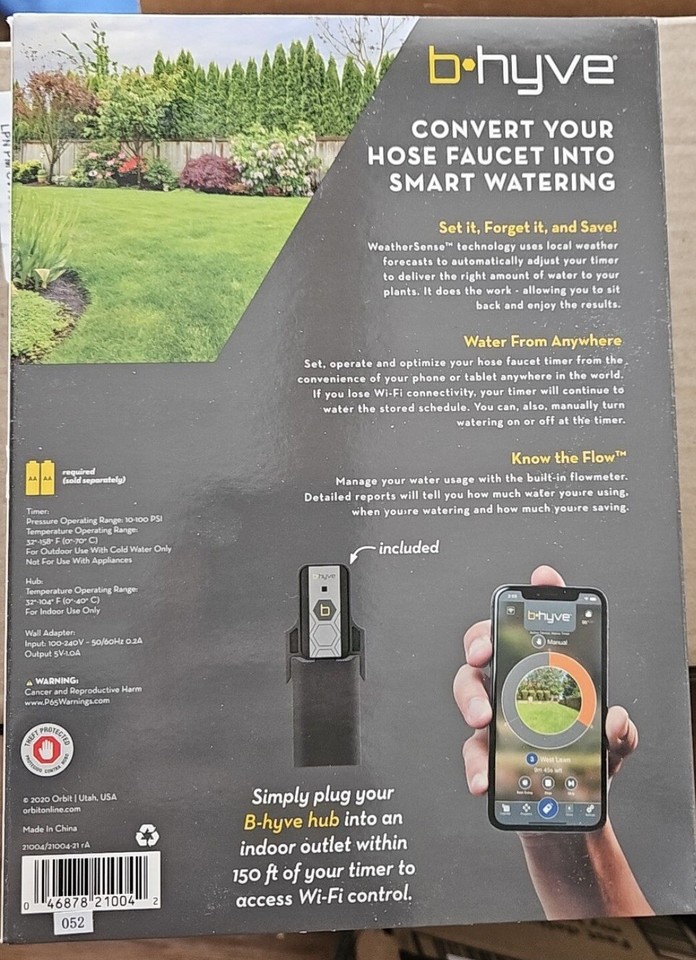 Smart Hose Faucet Timer with Wi-Fi Hub,quality product，free shipping | eBay