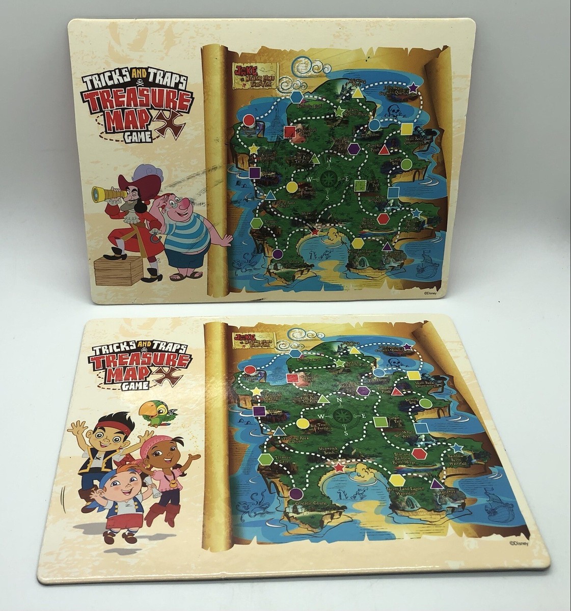 Jake And The Neverland Pirates Treasure Map Fargeleggingsside