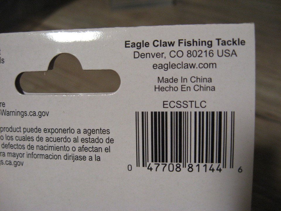 25 Eagle Claw Trotline Trot Line Clips - 2" SS Minnow Crab Trap Clips ...