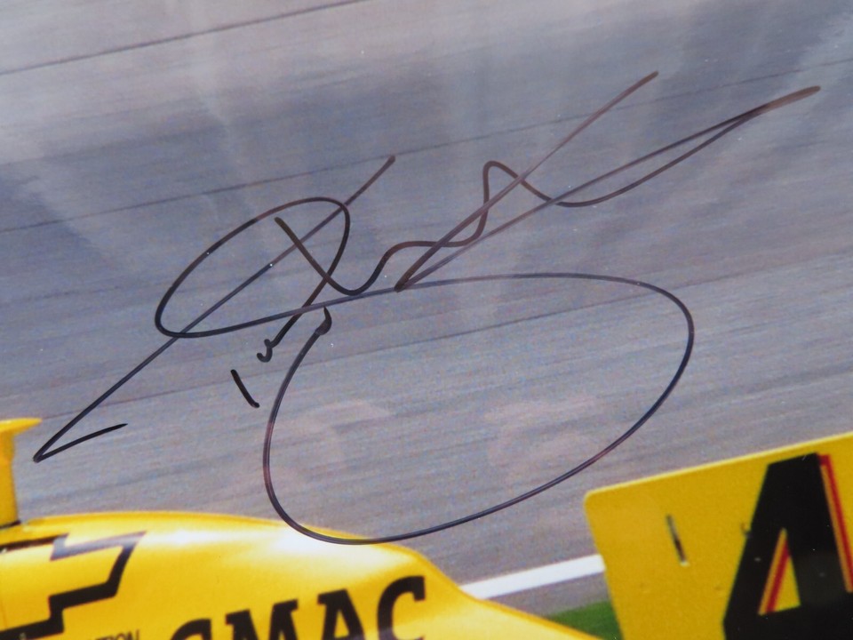 Signed Autographed 14 x 11 Photo Indy 500 Race Car & Driver Tomas ...