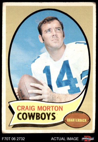 1970 Topps #139 Craig Morton Cowboys CAL 1 - POOR | eBay