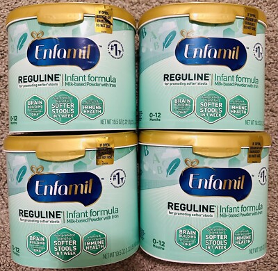 (4) Tubs Enfamil Reguline 19.5 oz Infant Formula (0-12 Months ...