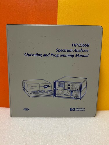 HP 8566B Spectrum Analyzer Operating and Programming Manual | eBay