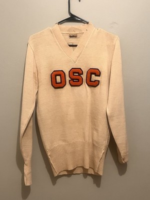 Vintage 1960s NCAA Oregon State Cheer Rally Knit Sweater Made in USA | eBay