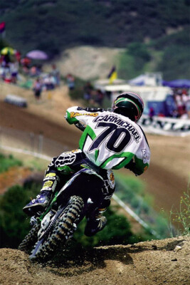 Ricky Carmichael Motorcycle Cross Driver Star Wall Art Home Decor ...