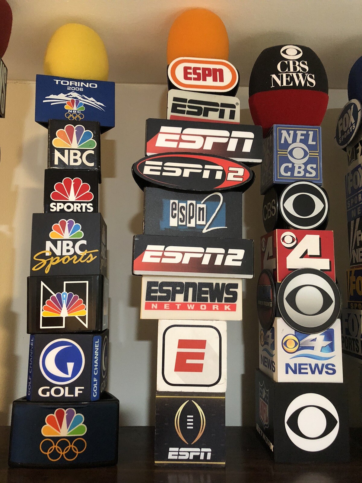 TV Channel Network Mic Flags Microphone TV Television News and Sports ...