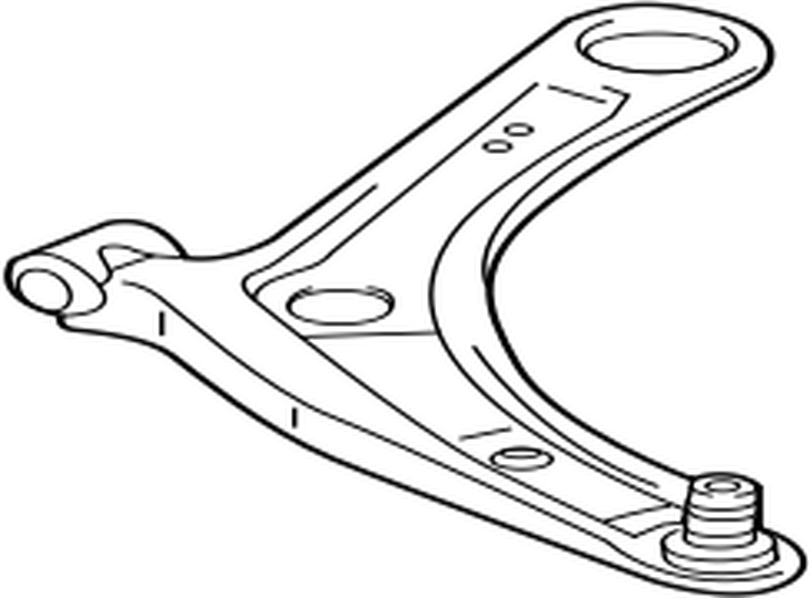 4013A500 Mitsubishi Arm assy, fr susp, lwr rh 4013A500, New Genuine OEM ...