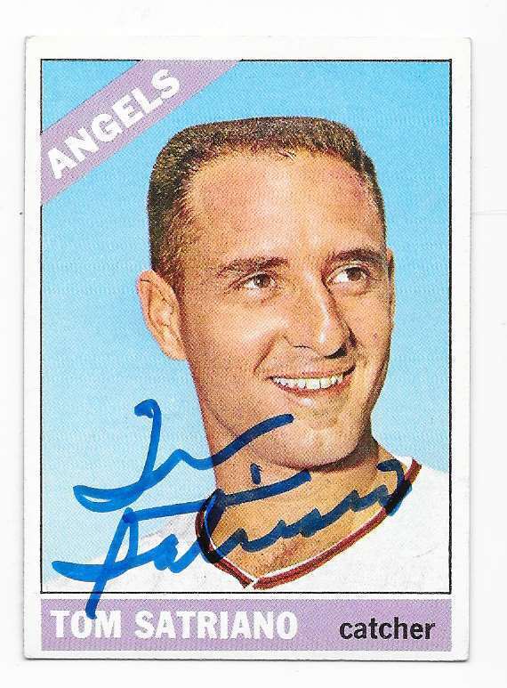 TOM SATRIANO 1966 TOPPS AUTOGRAPHED SIGNED # 361 ANGELS | eBay