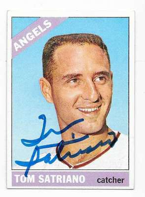 TOM SATRIANO 1966 TOPPS AUTOGRAPHED SIGNED # 361 ANGELS | eBay
