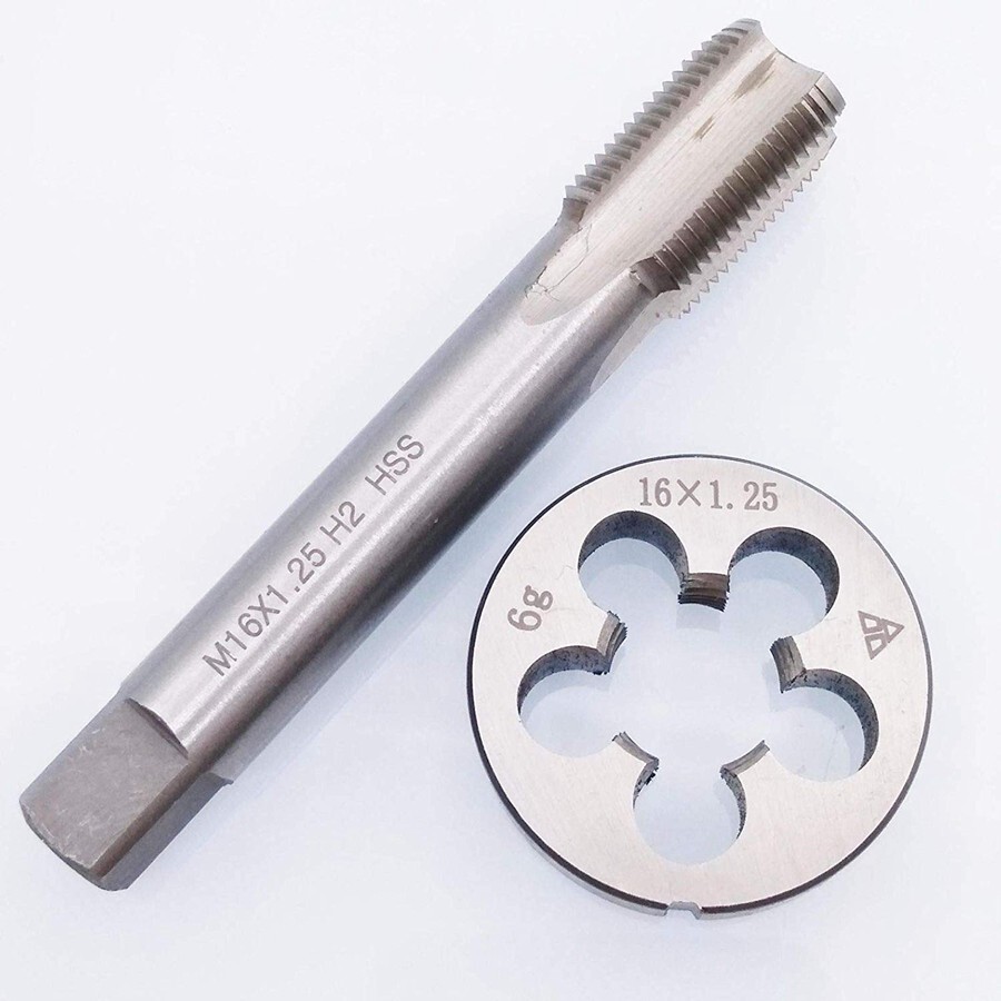 US Stock HSS M16 x 1.25mm Tap & M16 x 1.25mm Die Metric Thread Right ...
