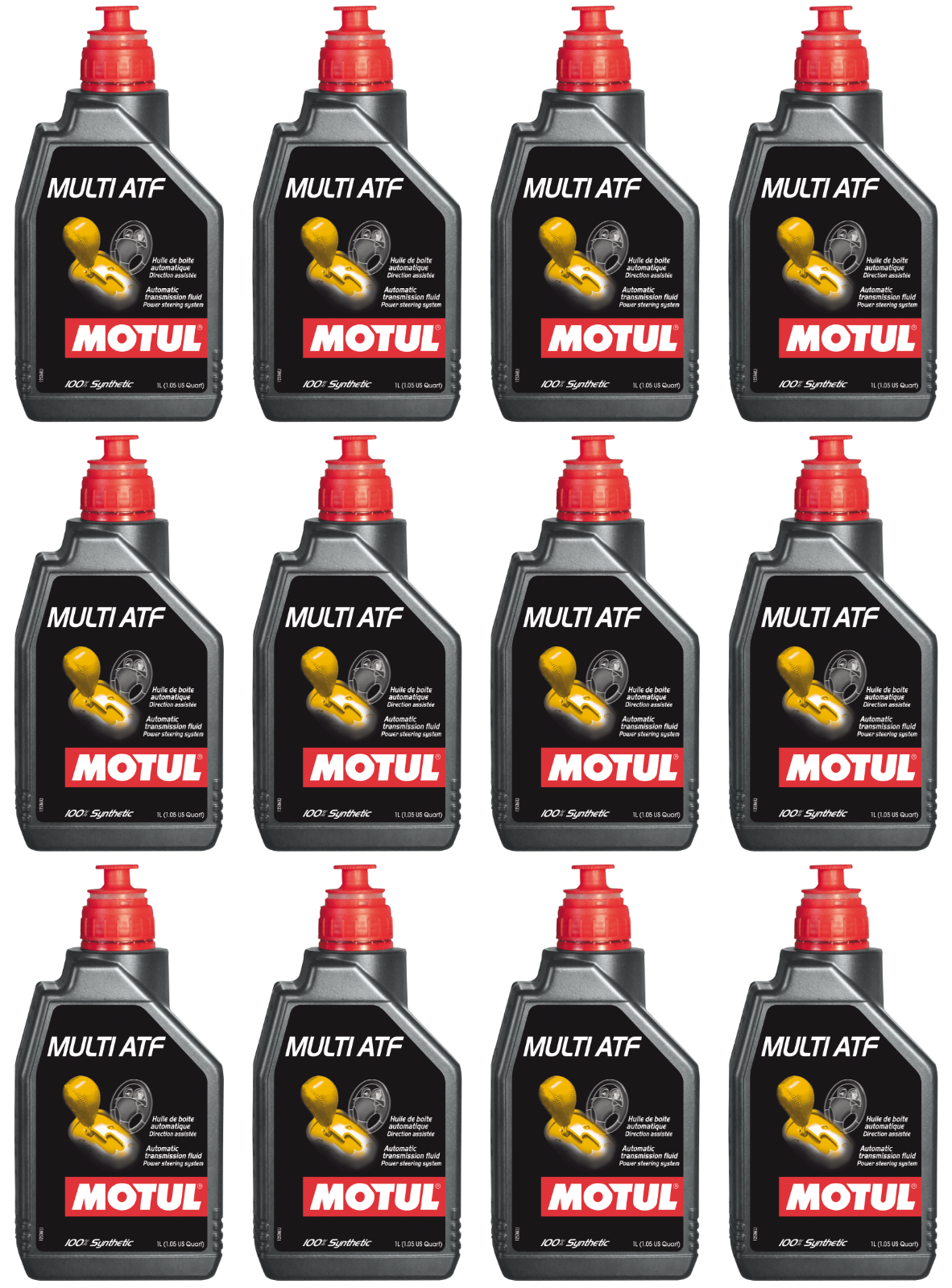Motul Transmission Fluid Synthetic Multi ATF Pack of 12 1 Liter 105784 ...