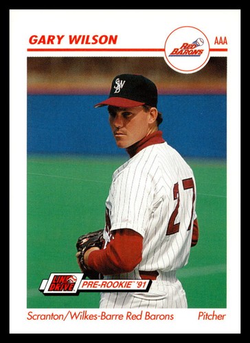 1991 Line Drive AAA #498 Gary Wilson Scranton/Wilkes-Barre Red Barons ...