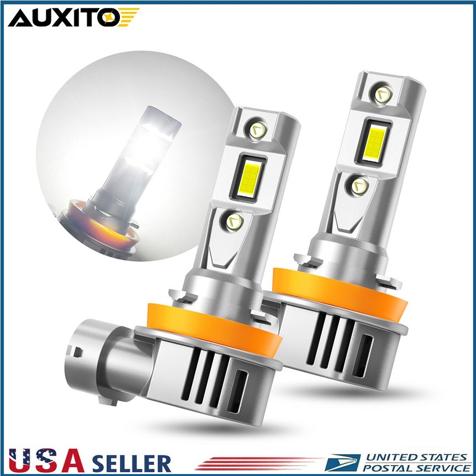 OXILAM LED Headlight Bulbs Conversion Kit H11 H8 High Low Beam 6500K ...