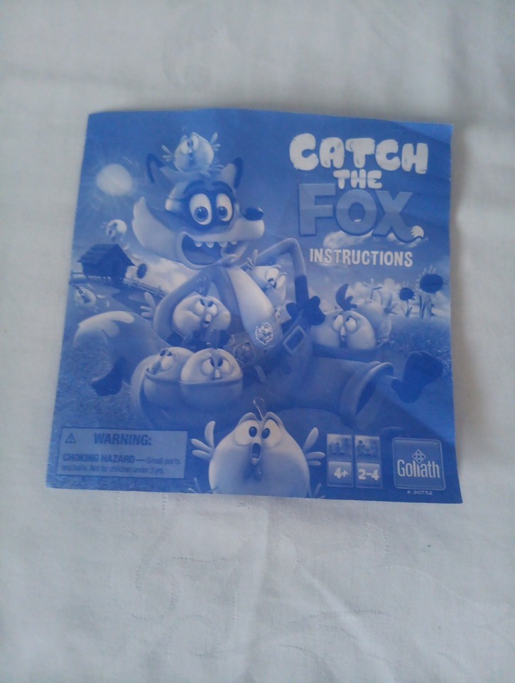 Catch The Fox Game by Goliath Incomplete Enough Pieces for 2 Player ...